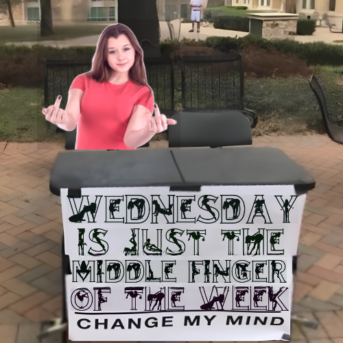 WEDNESDAY IS JUST THE MIDDLE FINGER OF THE WEEK » BaBlahBlah. The ...